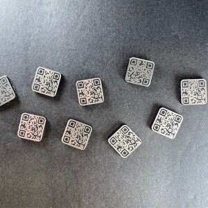 Mini QR Code Tag - QR Code Card - Durable - Reusable - Restaurant ...