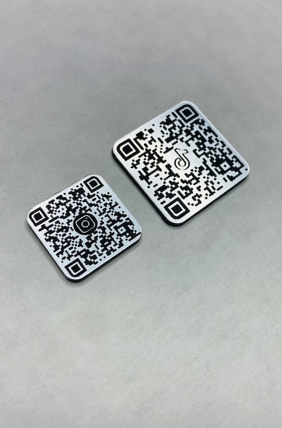 Mini QR Code Tag QR Code Card Durable Reusable - Etsy
