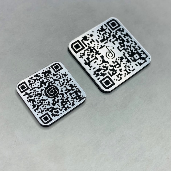 Qr Code Mini Cards - Etsy