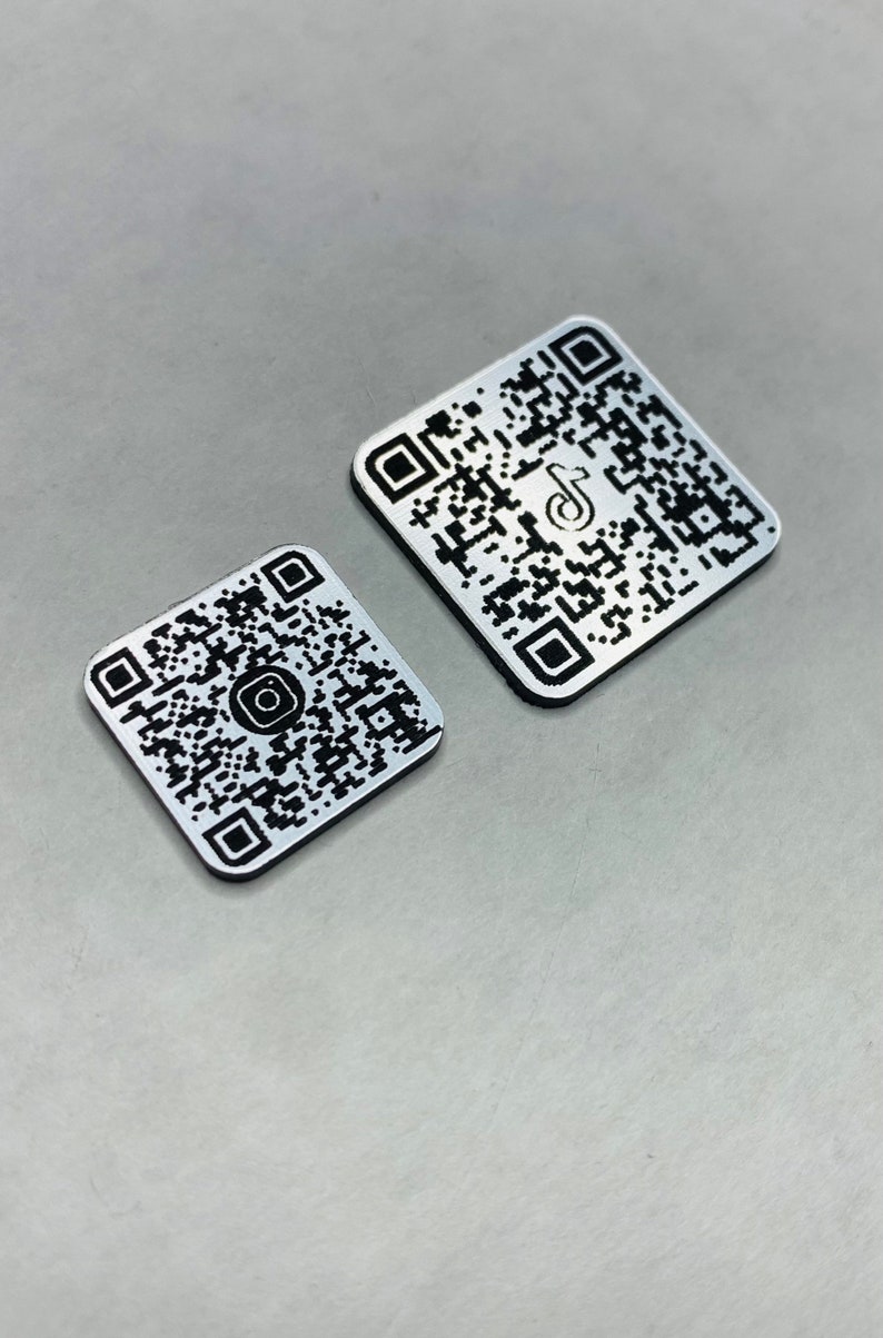 Mini QR Code Tag - QR Code Card - Durable - Reusable - Restaurant ...