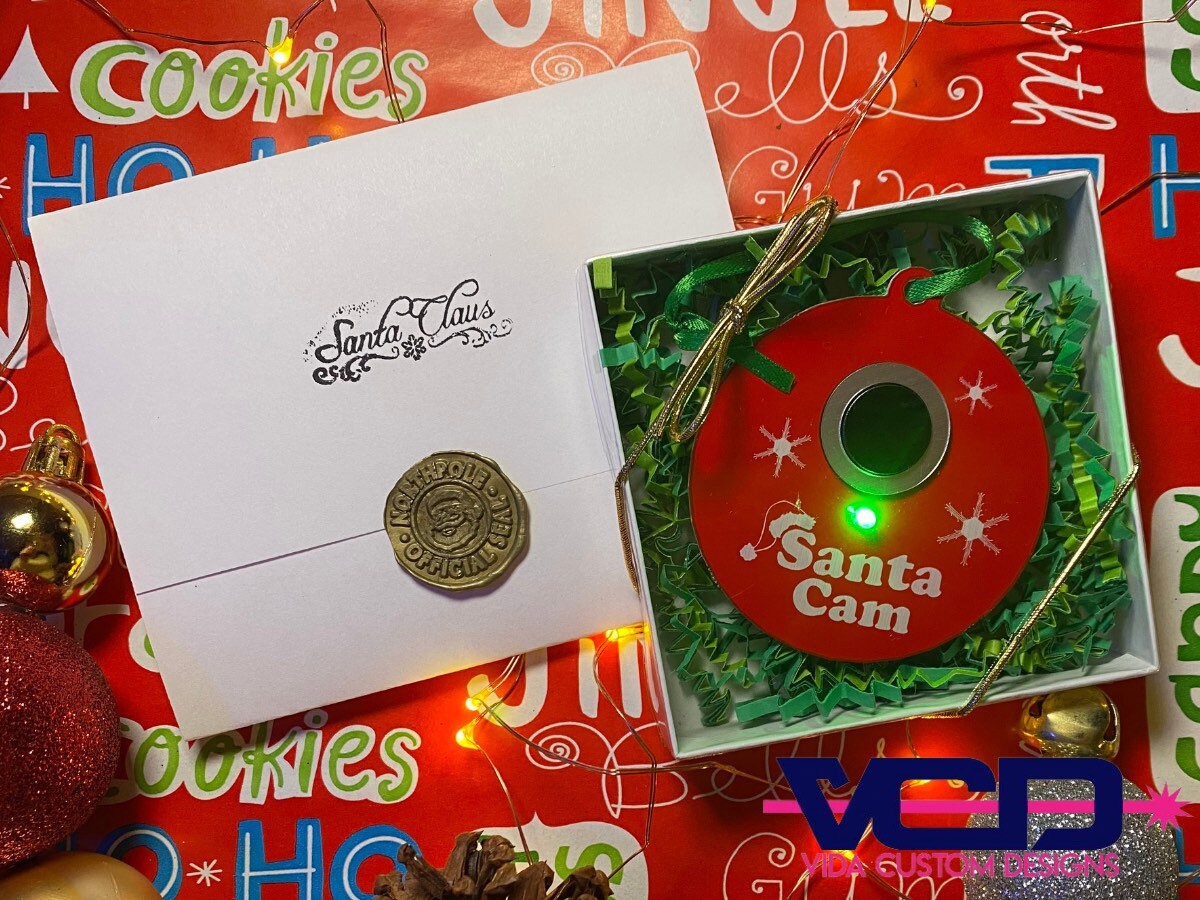 Premium Santa Cam Ornament working LED Fake Santa Cam - Etsy