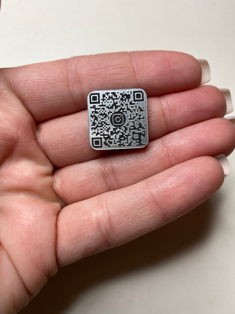 Mini QR Code Tag - QR Code Card - Durable - Reusable - Restaurant ...