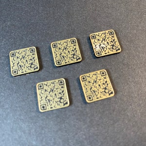 Mini QR Code Tag - QR Code Card - Durable - Reusable - Restaurant ...