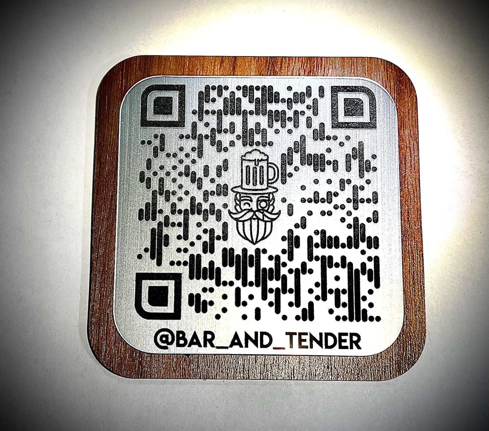 4.5x4.5 Custom QR Code Puck Menu QR Code Card Durable Reusable ...