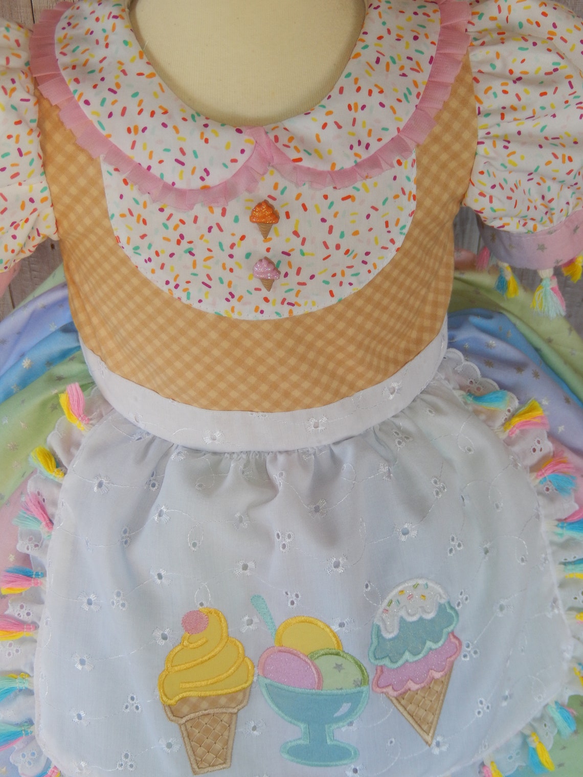 Ice Cream Dress,ice Cream Girl Dress, Ice Cream Outfit, Ice Cream, Ice ...