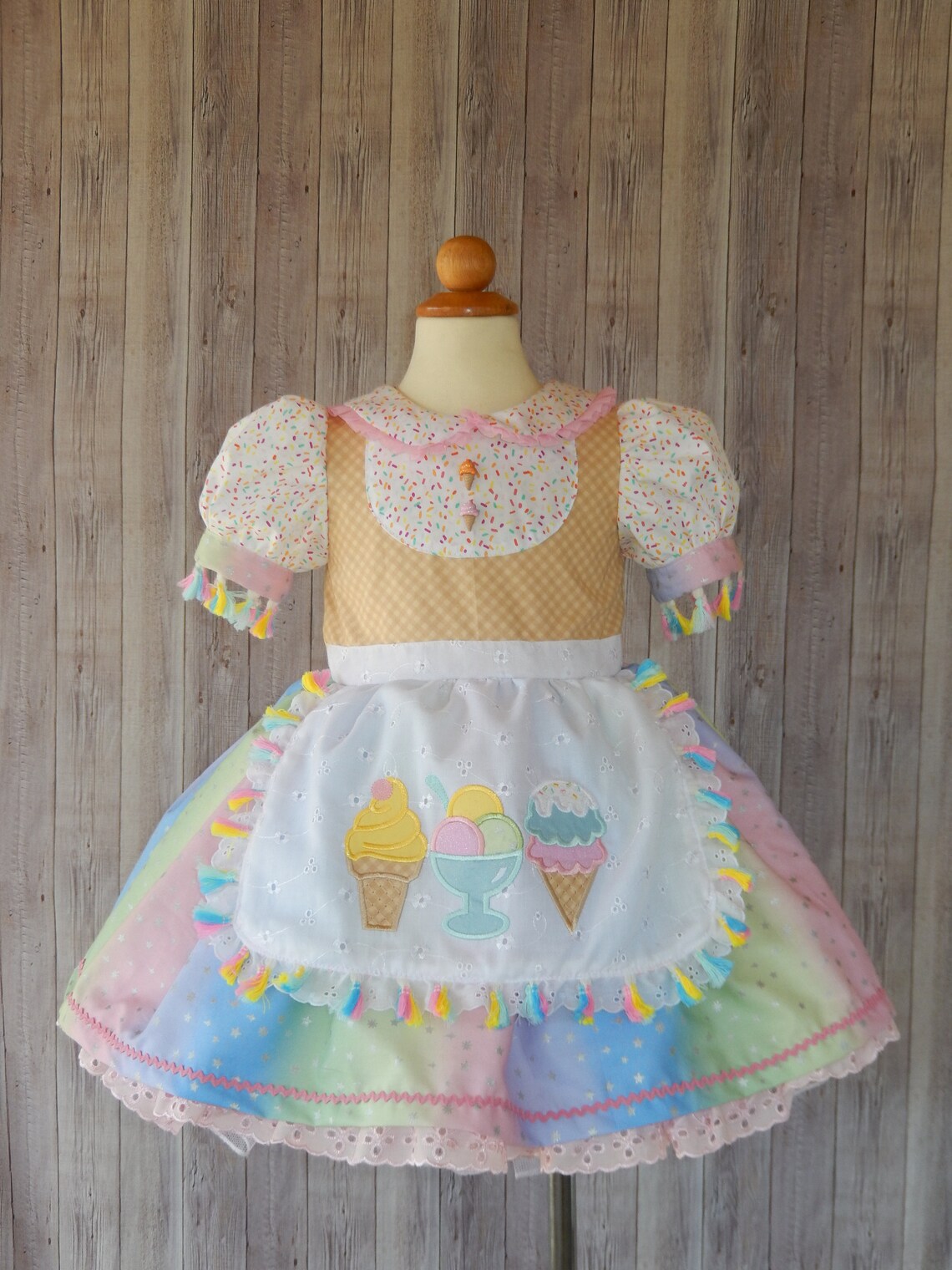 Ice Cream Dressice Cream Girl Dress Ice Cream Outfit Ice - Etsy