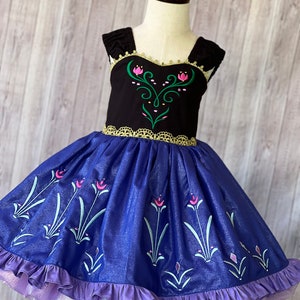 New Anna Dress, Frozen Dress , Anna Costume, Frozen Birthday Dress, - Etsy