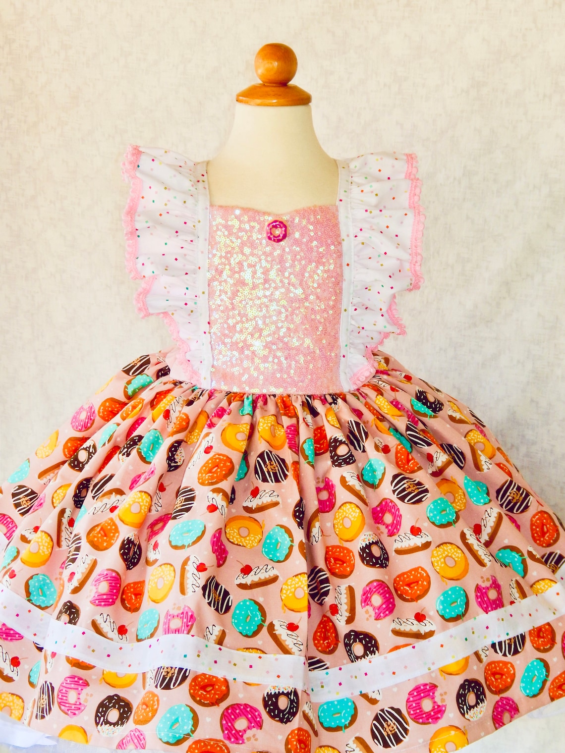 Donut Dress Girls Donut Dress Donuts Outfit Donuts Birthday | Etsy