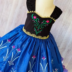New Anna Dress, Frozen Dress , Anna Costume, Frozen Birthday Dress, - Etsy