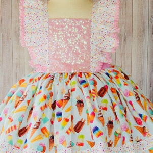 Ice Cream Dress,ice Cream Girl Dress, Ice Cream Outfit, Ice Cream, Ice ...
