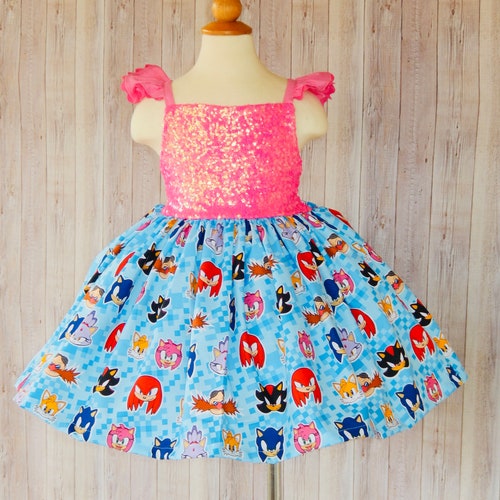Inspire Amy Rose Dress Sonic the Hedgehog Dress Sonic Dress - Etsy