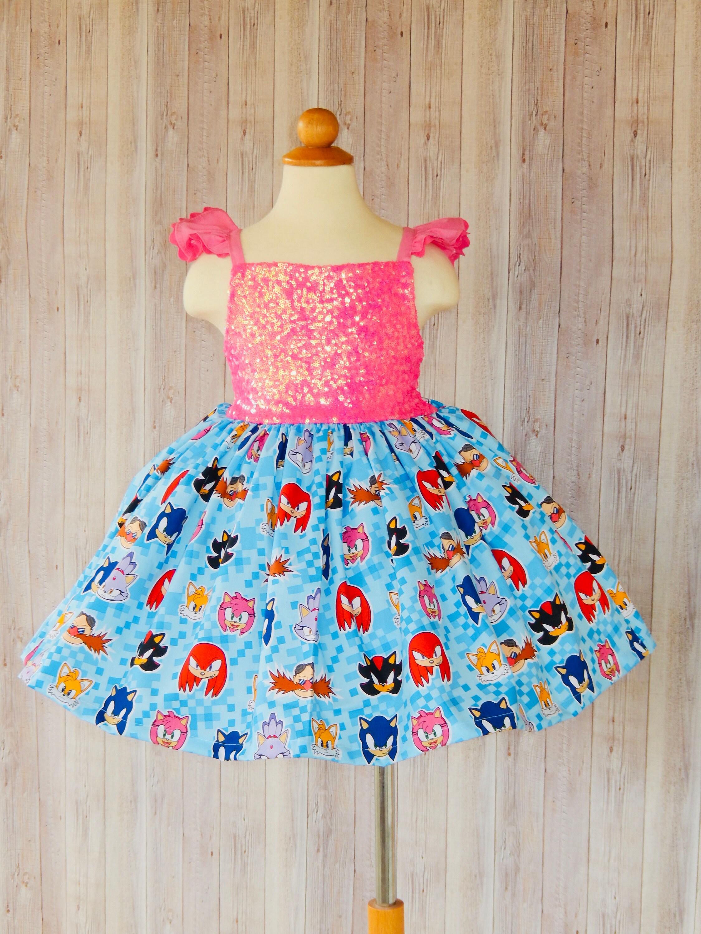 Inspire Amy Rose Dress Sonic the Hedgehog Dress Sonic Dress - Etsy