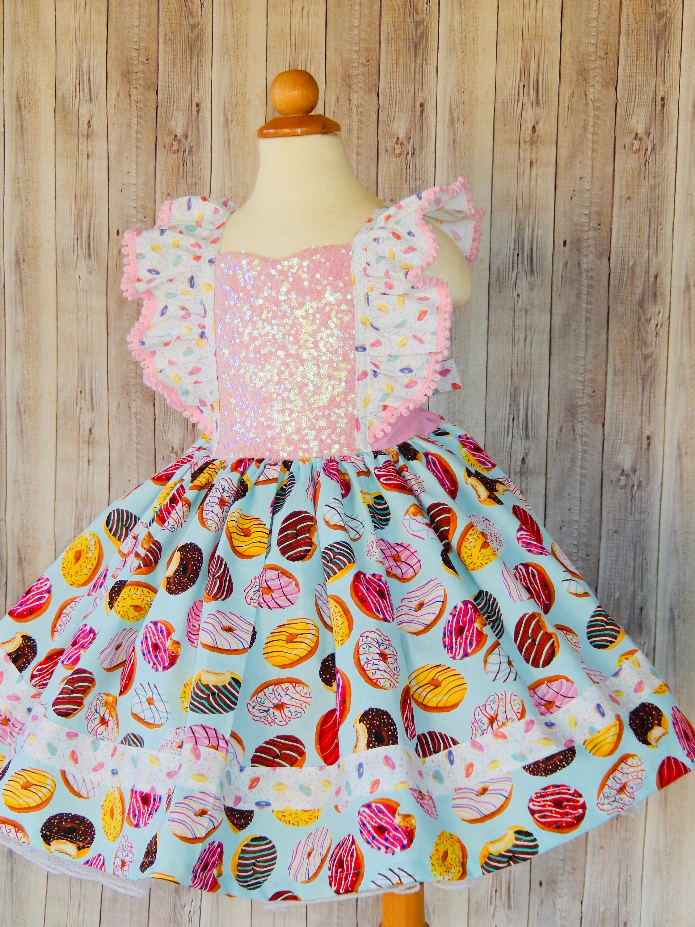 Donut Dress Girls Donut Dress Donuts Outfit Donut Dress - Etsy