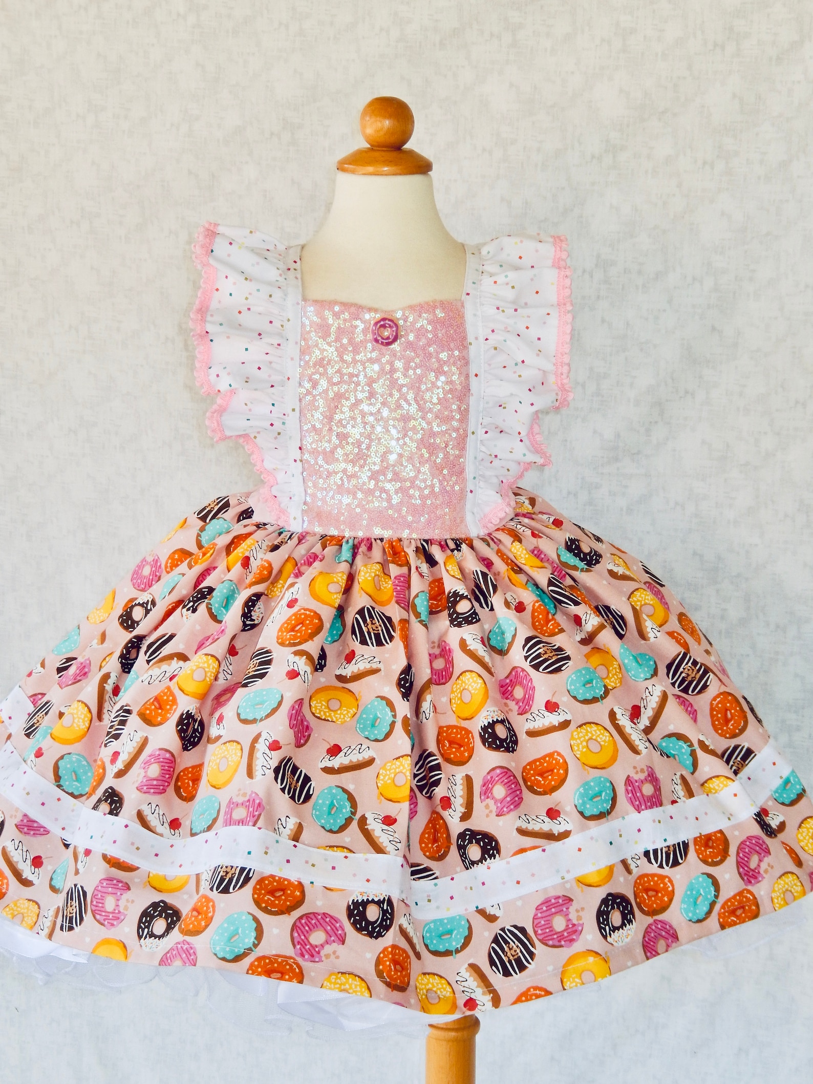 Donut Dress Girls Donut Dress Donuts Outfit Donuts Birthday | Etsy