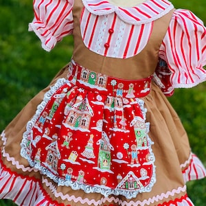 Gingerbread Dress, Christmas Gingerbread Dress, Girl Christmas Dress ...