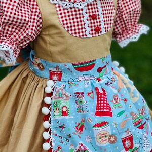 Gingerbread Dress, Christmas Gingerbread Dress, Girl Christmas Dress ...