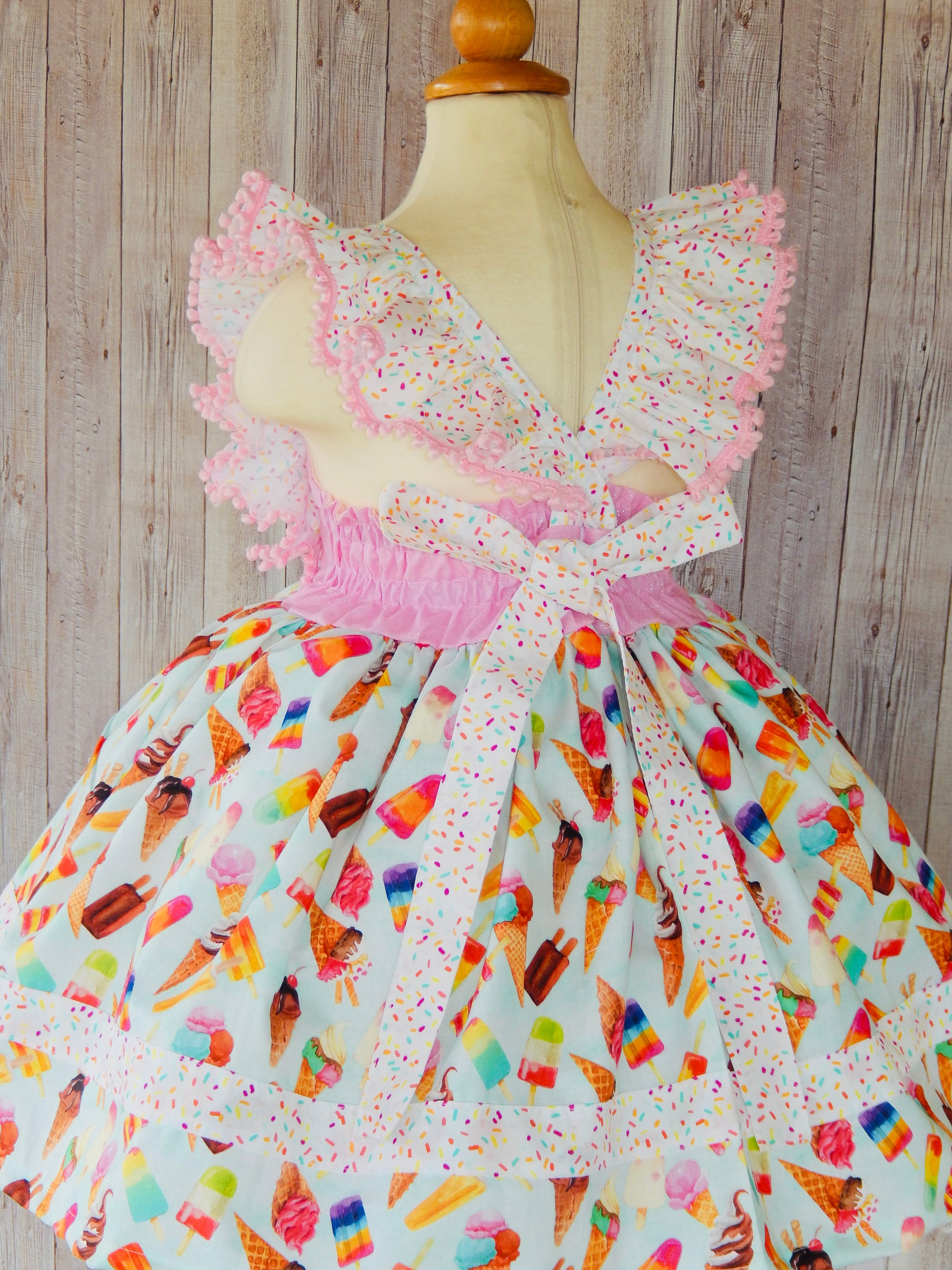 Ice Cream Dressice Cream Girl Dress Ice Cream Outfit Ice - Etsy
