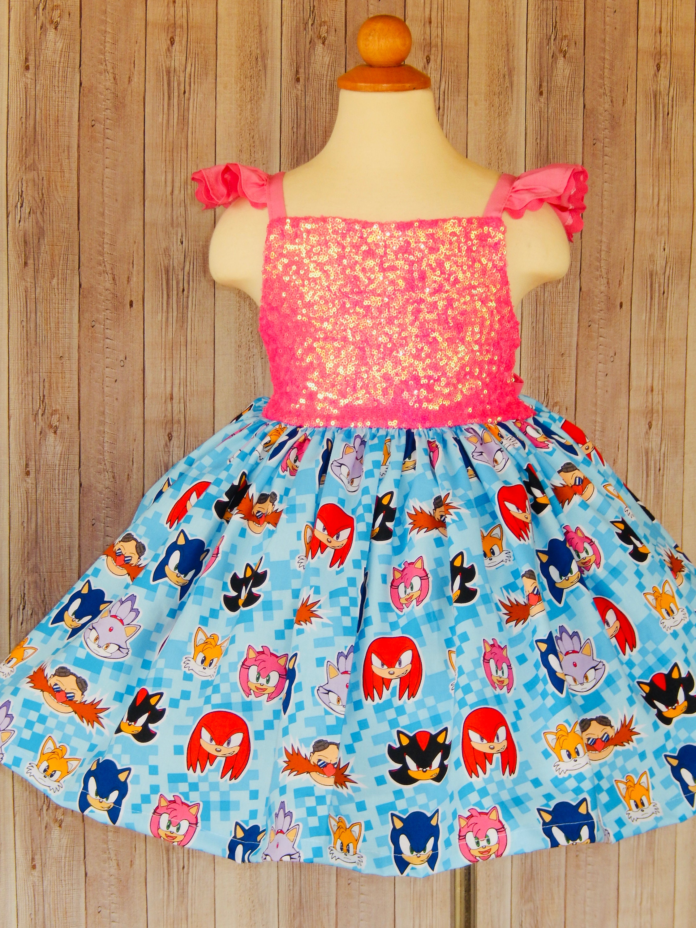 Inspire Amy Rose Dress Sonic the Hedgehog Dress Sonic Dress - Etsy