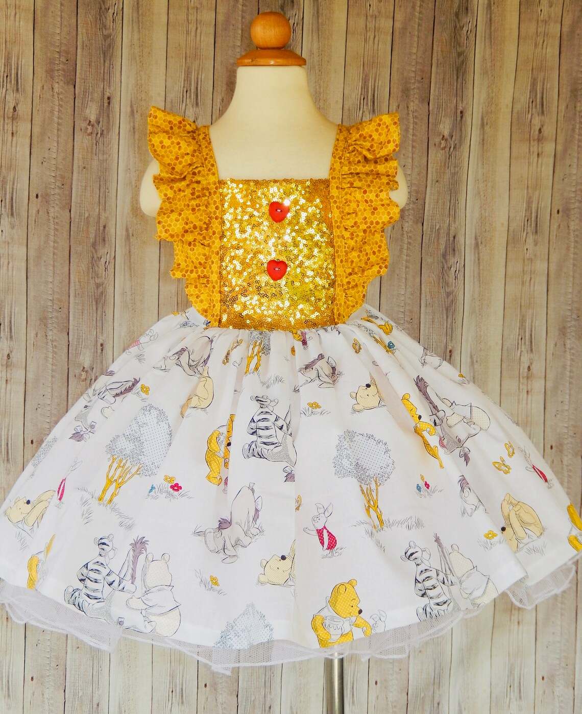 Winnie the Pooh Dress - Etsy