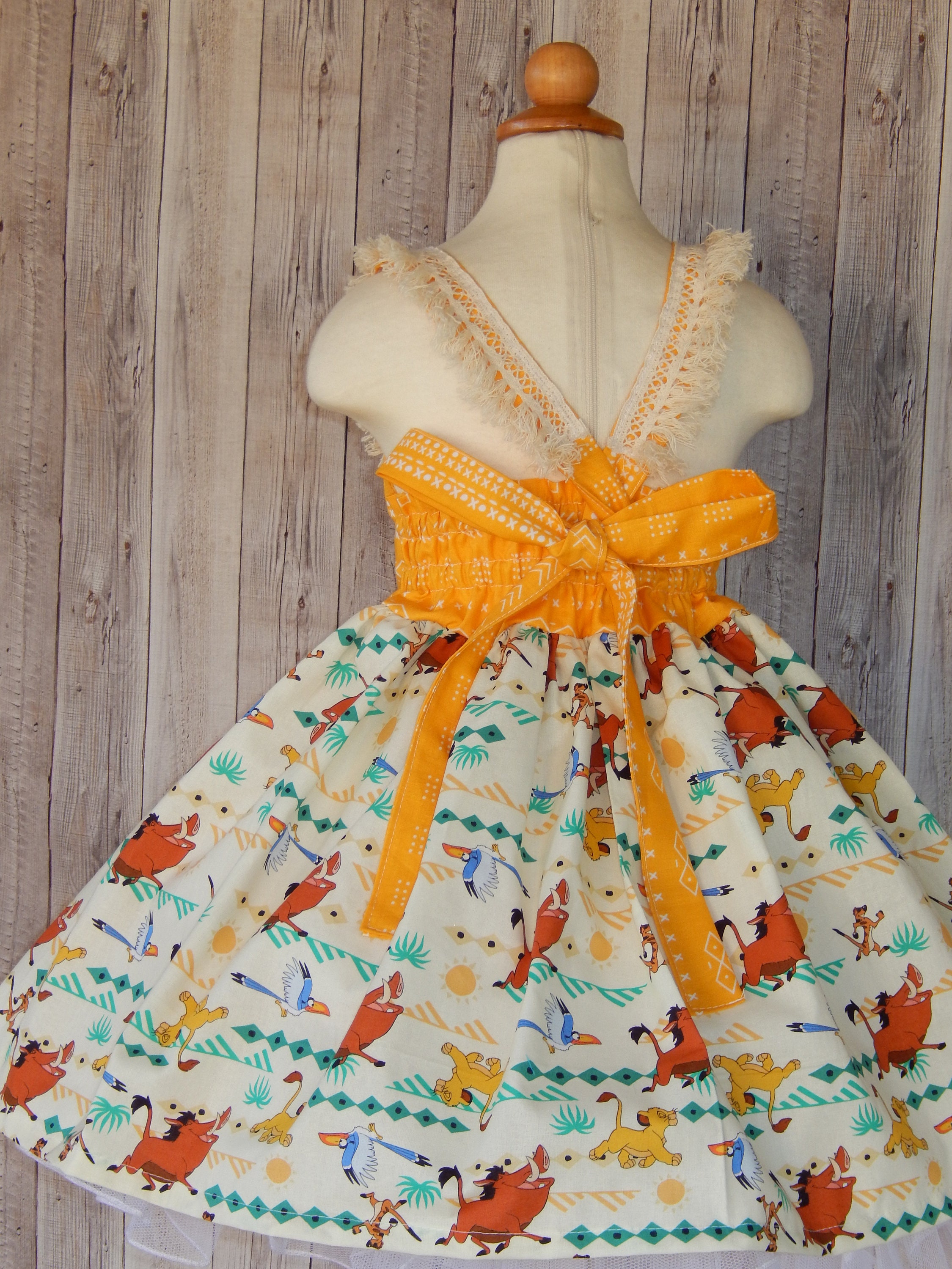 The Lion King Dress Simba and Nala Dress - Etsy