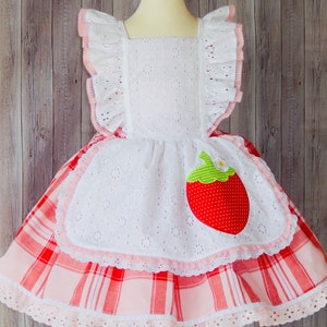 Strawberry Dress, Strawberry Birthday Party Dress, Strawberry Outfit ...