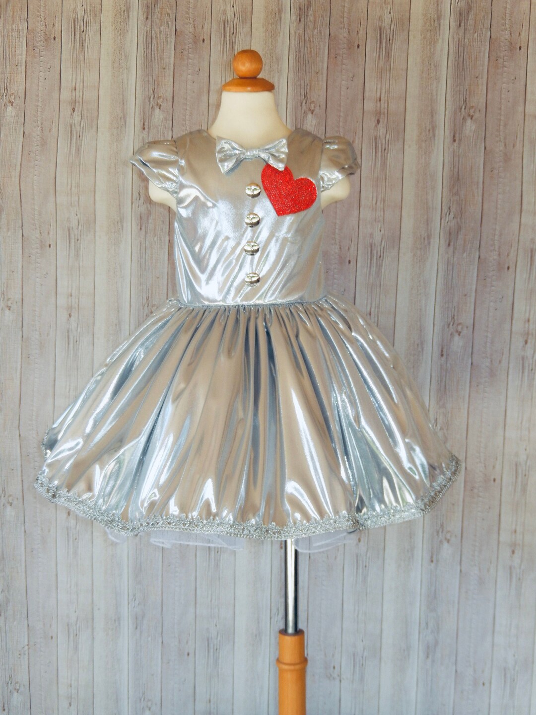 Tin Man Costume Dress for Girls, Tin Man Wizard of Oz Dress, - Etsy