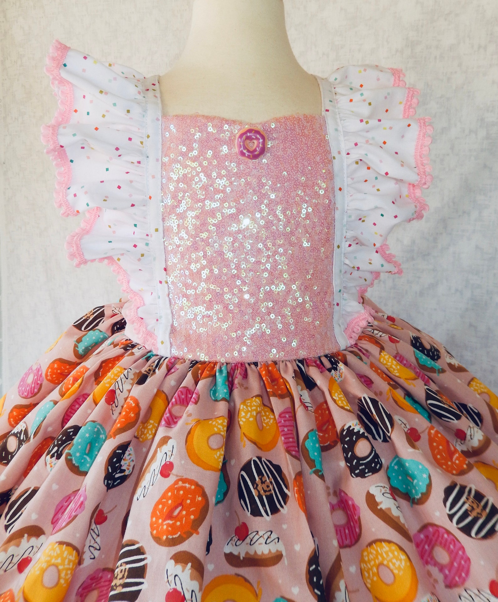 Donut Dress Girls Donut Dress Donuts Outfit Donuts Birthday | Etsy