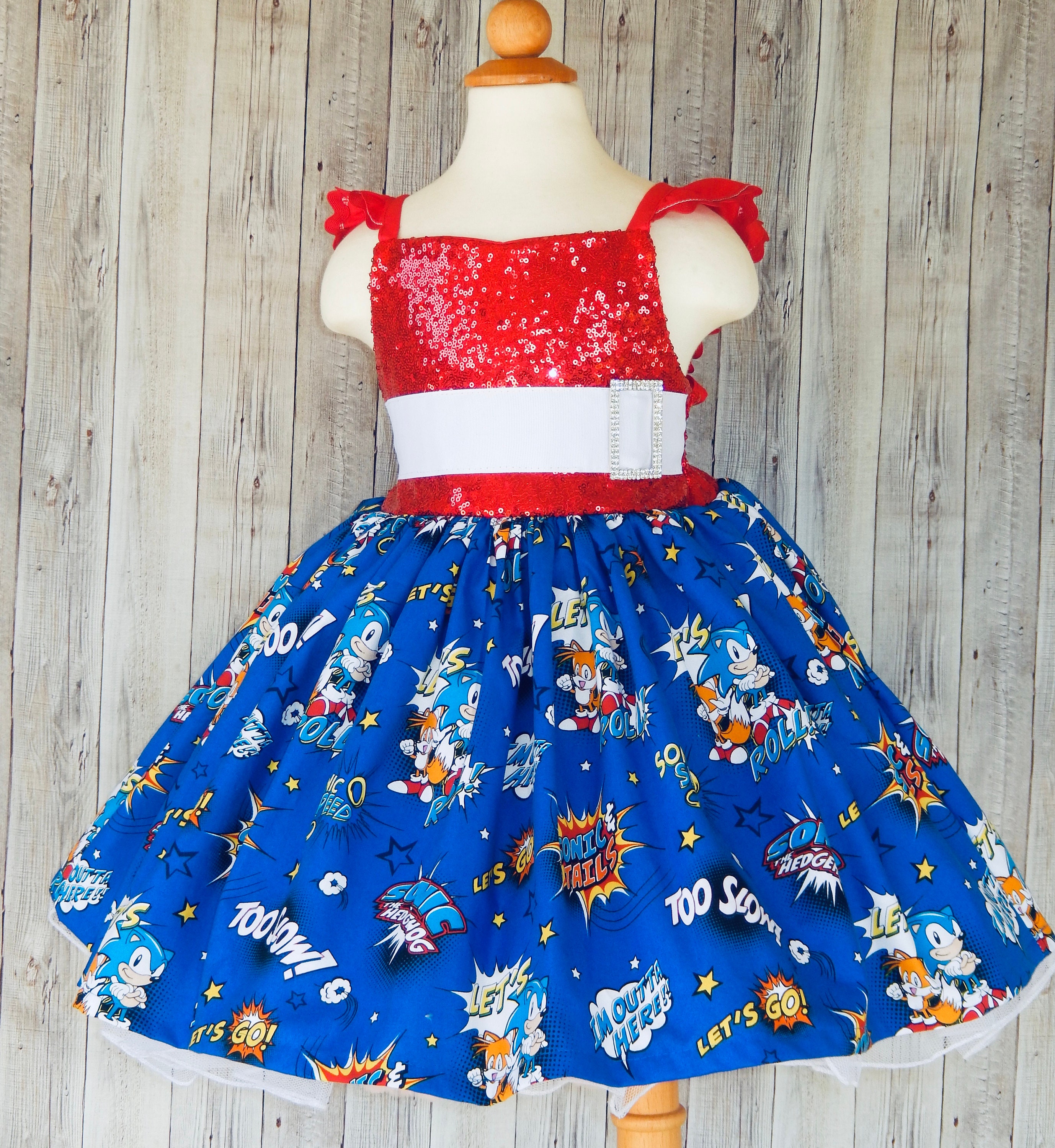 Inspira el vestido de Sonic the Hedgehog, Sonic Dress - Etsy España
