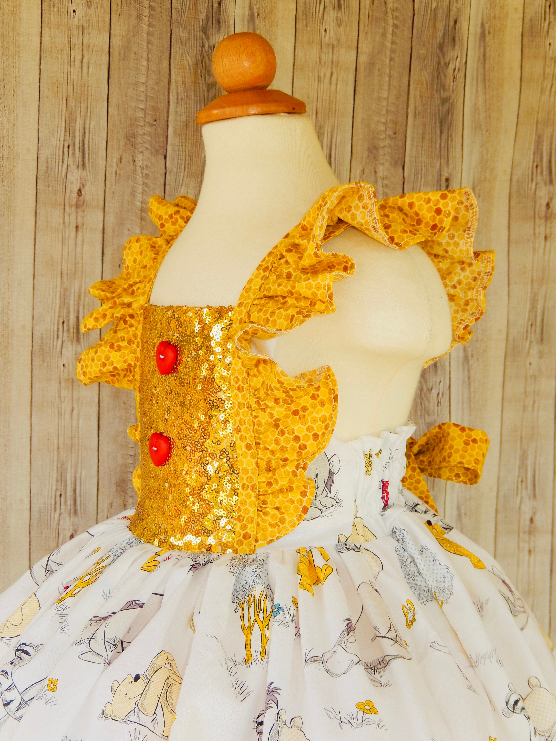 Winnie the Pooh Dress - Etsy