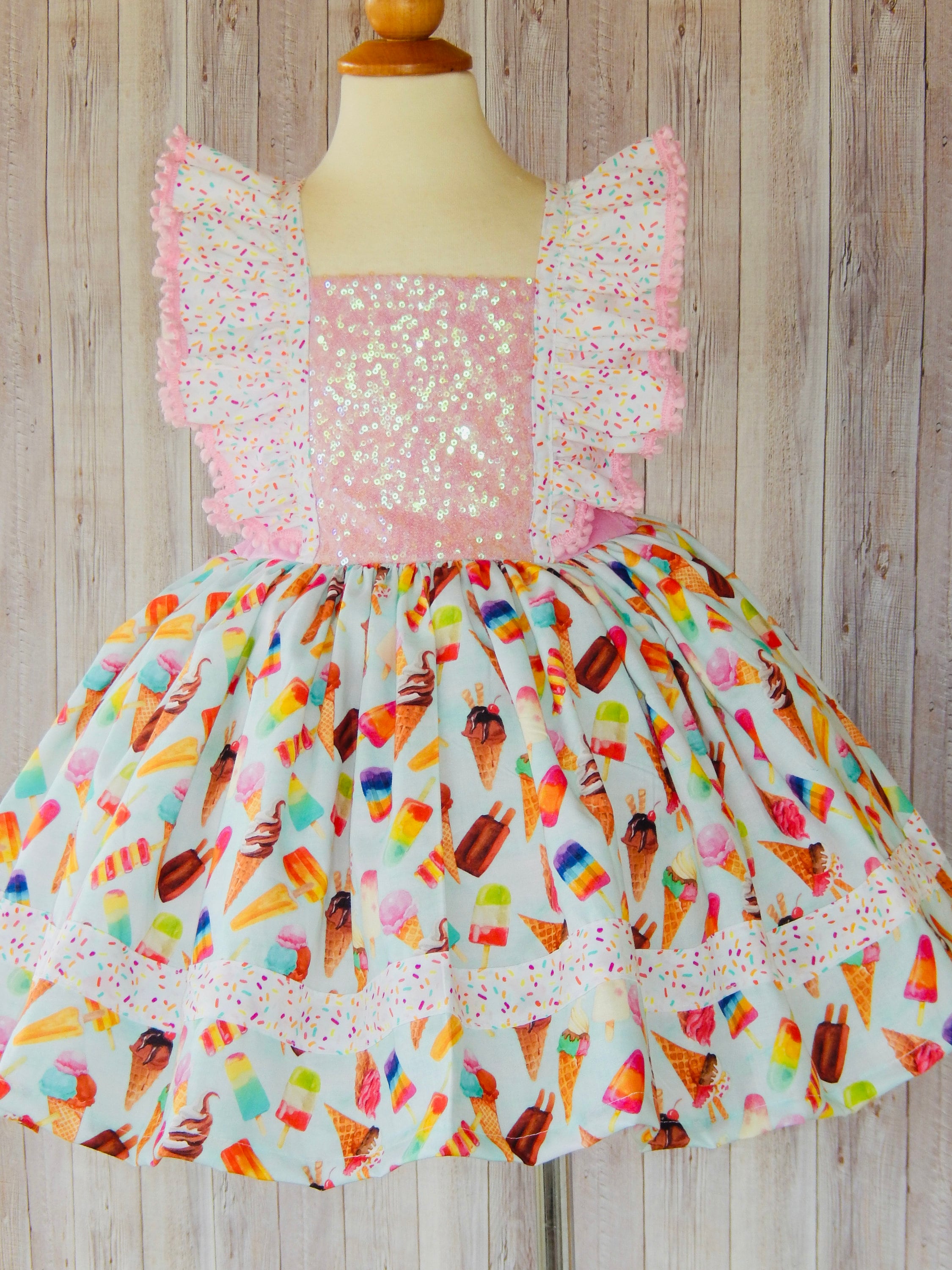 Ice Cream Dressice Cream Girl Dress Ice Cream Outfit Ice | Etsy