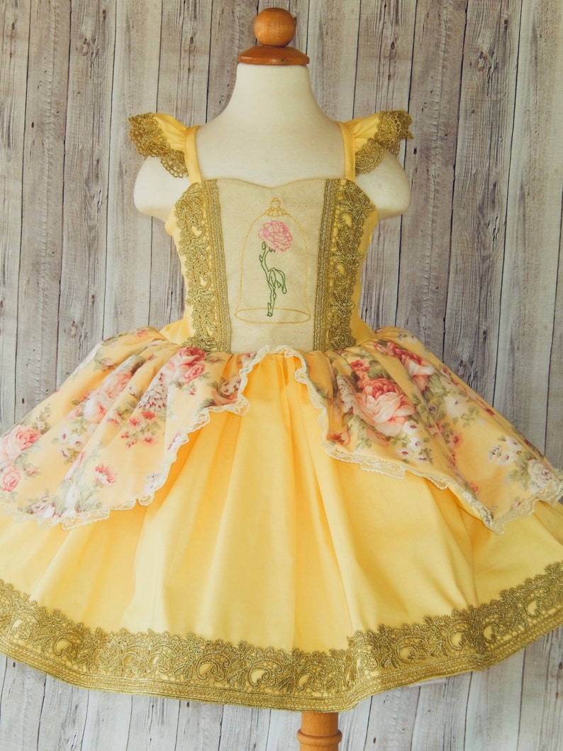Princess Belle Dressbelle Dress Princess Dress Belle - Etsy