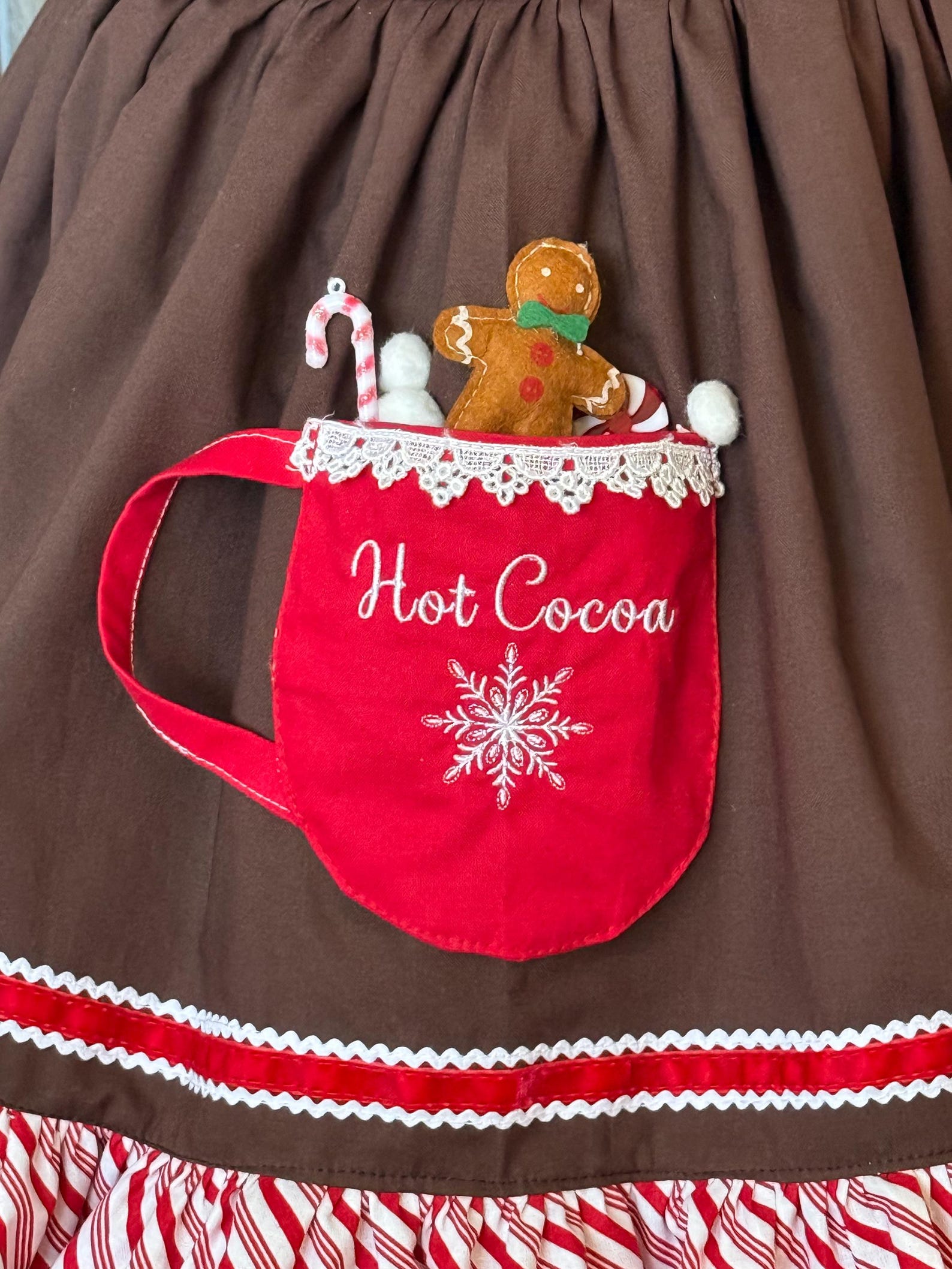 Hot Cocoa Dress, Gingerbread Dress, Christmas Gingerbread Dress, Girl ...