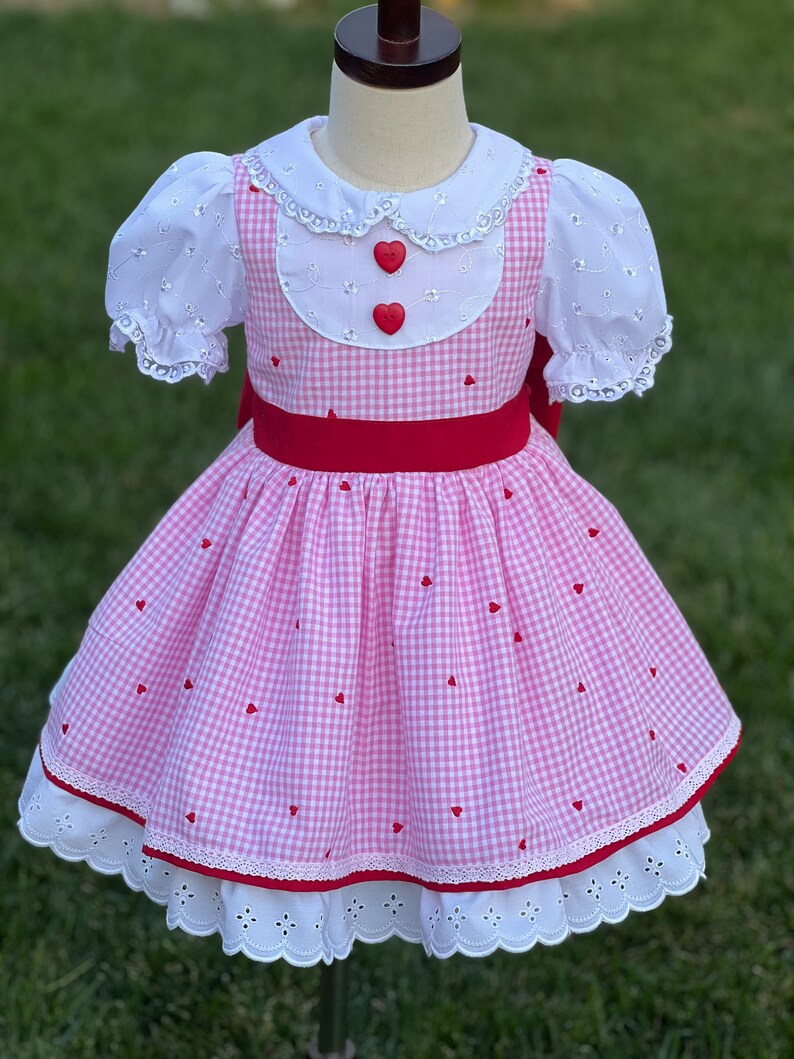 Valentines Girl Dress, Valentine Heart Dress - Etsy
