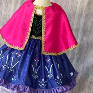 New Anna Dress, Frozen Dress , Anna Costume, Frozen Birthday Dress, - Etsy