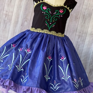 New Anna Dress, Frozen Dress , Anna Costume, Frozen Birthday Dress, - Etsy