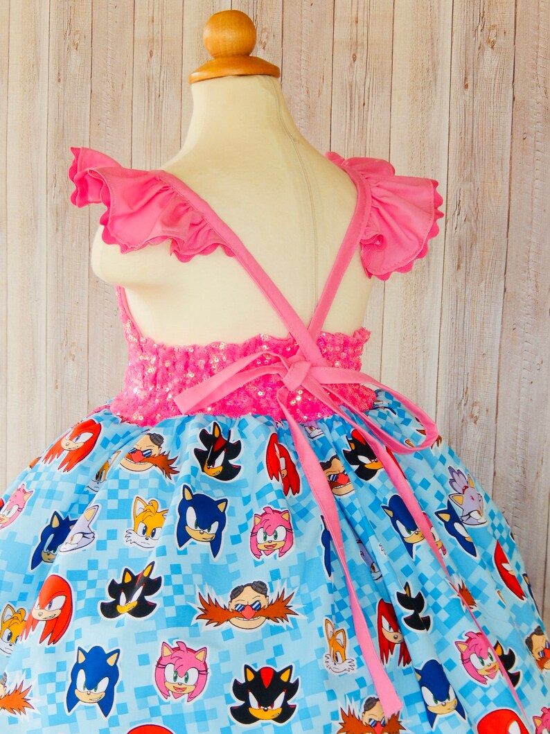 Inspire Amy Rose Dress Sonic the Hedgehog Dress Sonic Dress - Etsy