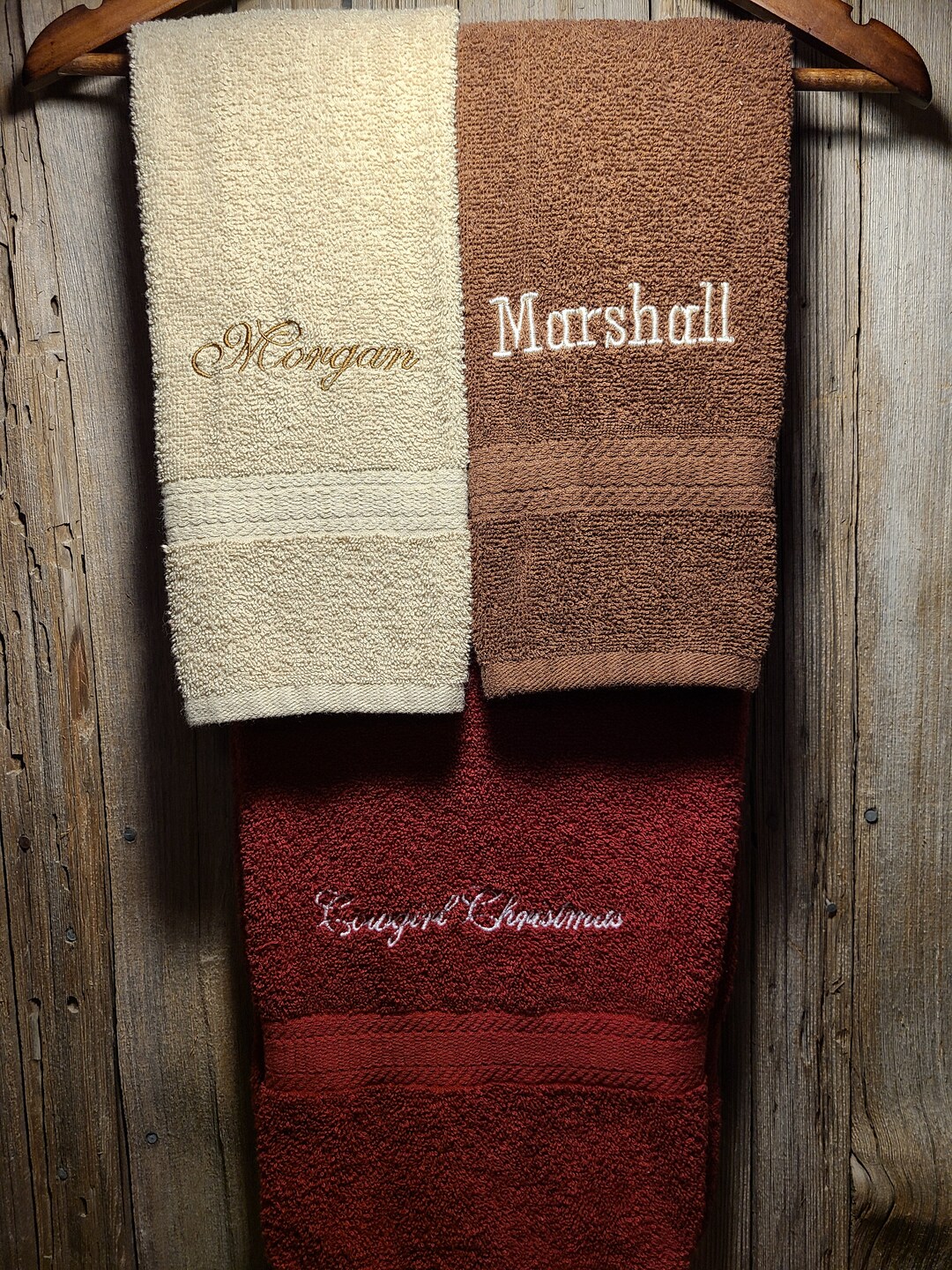 Personalized Custom Embroidered Bath Towel, Hand Towel, Wash Cloth - Etsy