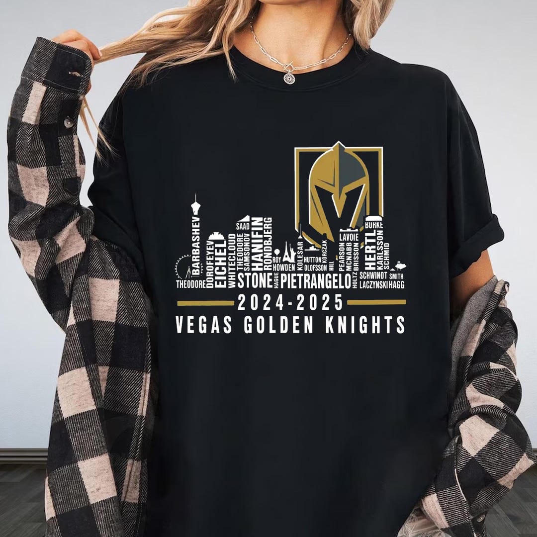 Vegas Golden Knights Roster 2024-2025 Shirt – NHL Team Player Names Tee ...