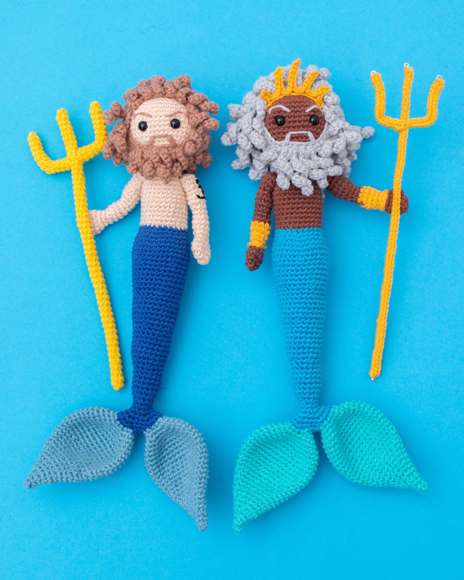 Merman Crochet Pattern Poseidon Amigurumi Doll Pattern - Etsy UK