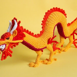 Eastern Dragon Crochet Pattern - Etsy