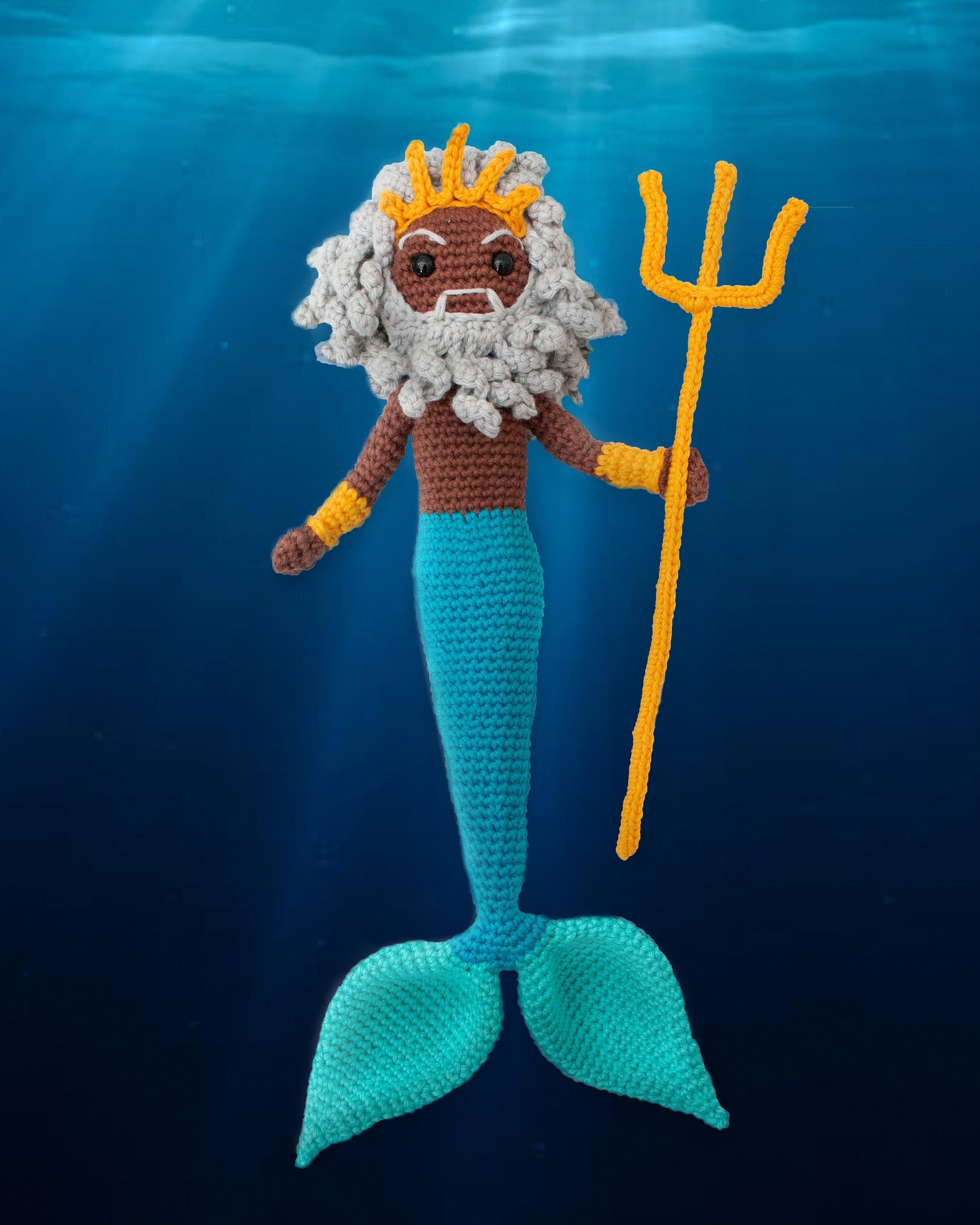 Merman Crochet Pattern Poseidon Amigurumi Doll Pattern - Etsy UK