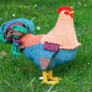 Rooster Crochet Pattern - Life-sized Rooster Amigurumi Pattern - Etsy