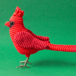 Cardinal Crochet Pattern - Bird Amigurumi Pattern - Etsy
