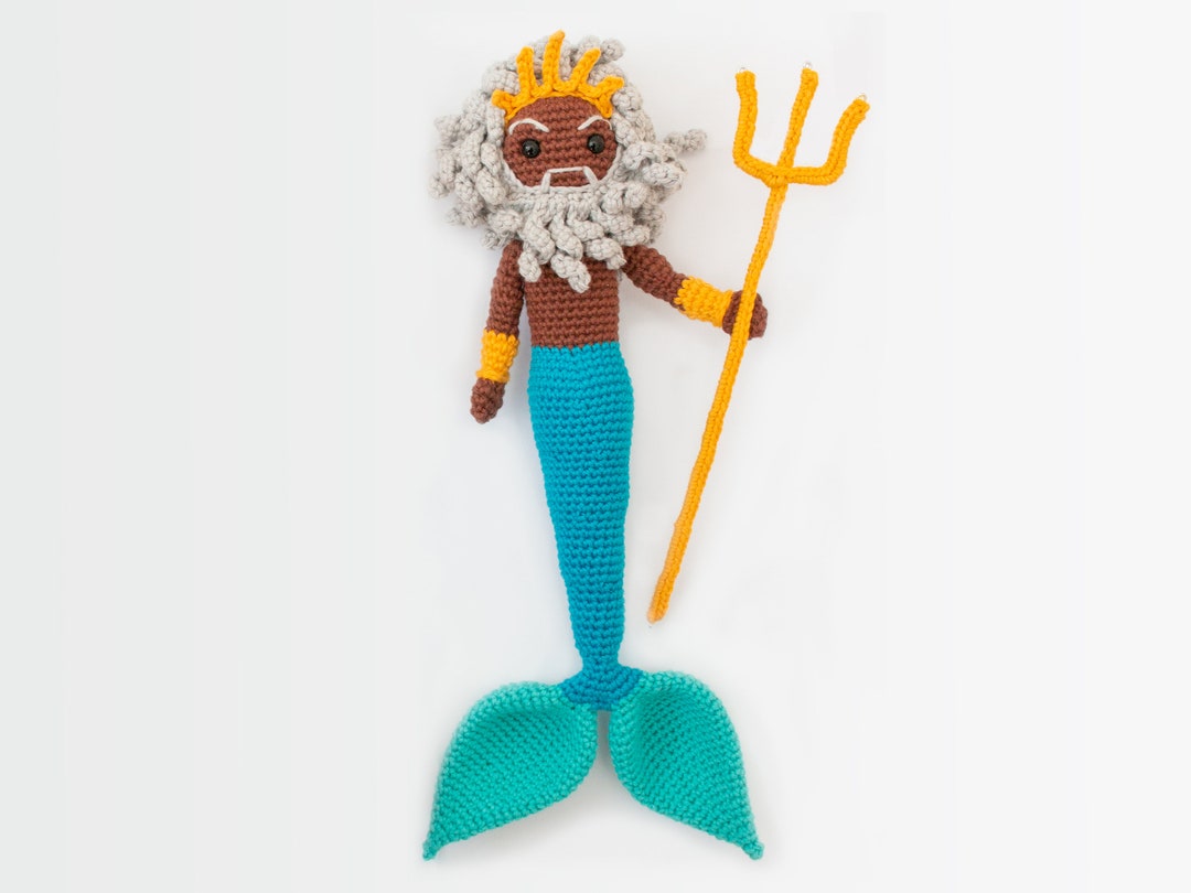 Merman Crochet Pattern - Poseidon Amigurumi Doll Pattern - Etsy