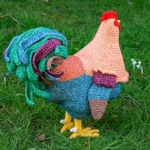 Rooster Crochet Pattern - Life-sized Rooster Amigurumi Pattern - Etsy