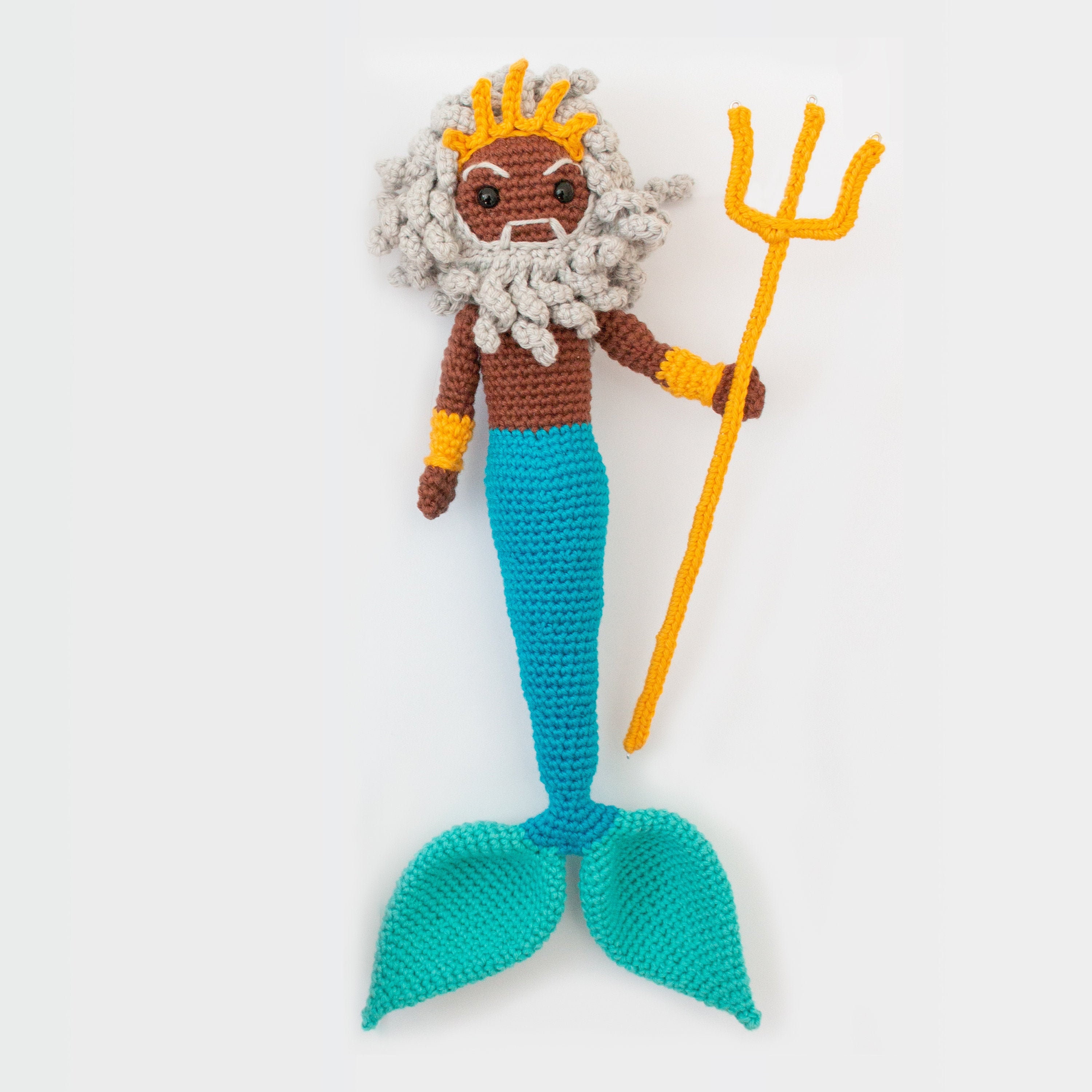 Merman Crochet Pattern Poseidon Amigurumi Doll Pattern - Etsy UK