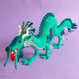 Eastern Dragon Crochet Pattern - Etsy