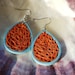 Tear Drop Burst Quilled Earrings - Etsy