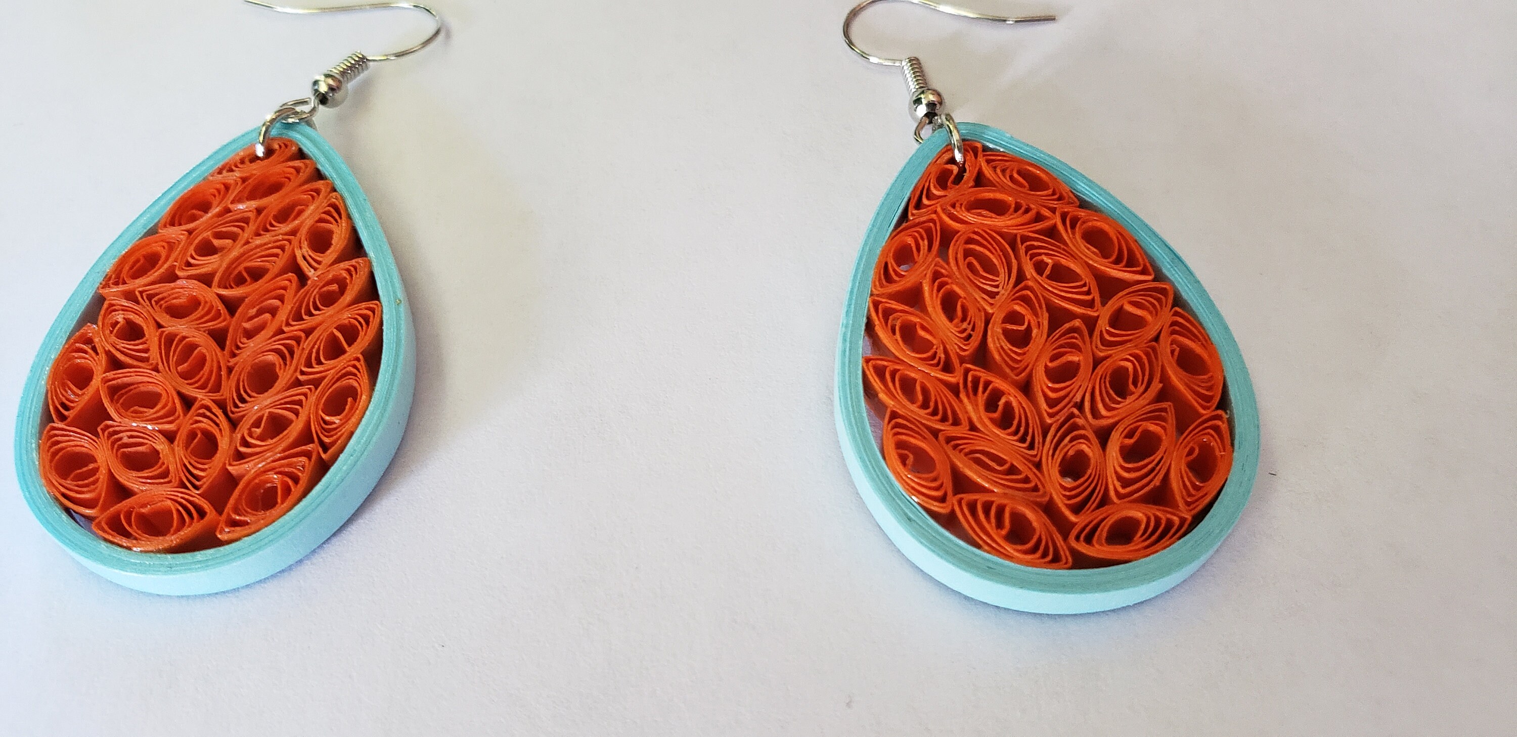 Tear Drop Burst Quilled Earrings - Etsy