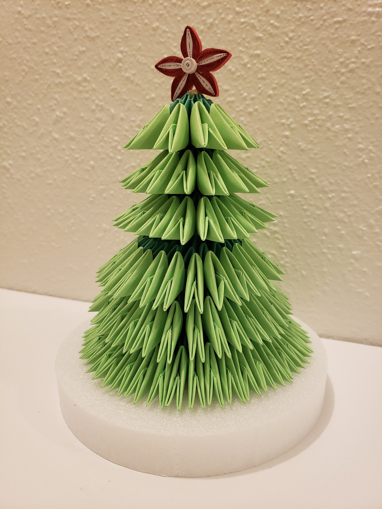 Árbol de Navidad de Origami, Decoración del Árbol de Navidad - Etsy España